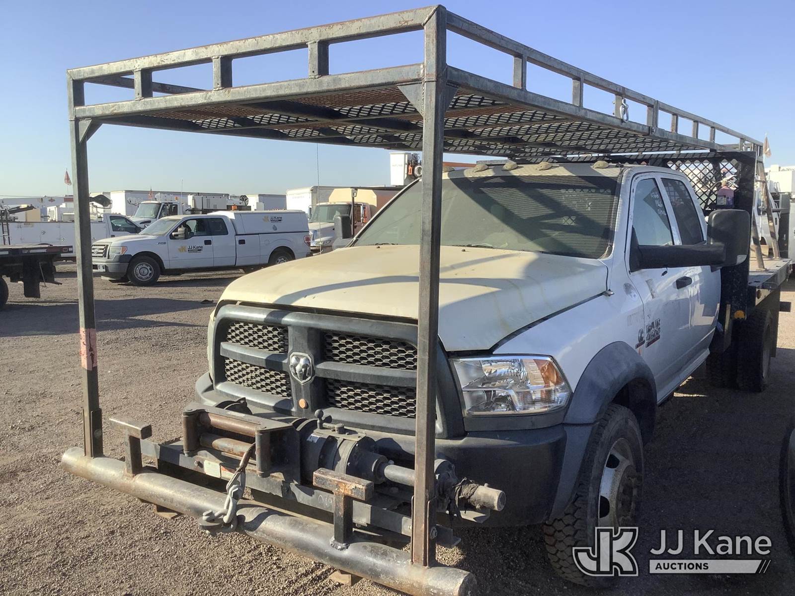2014 RAM 4500 4x4 Crew-Cab Flatbed Truck For Sale, 119,423 Miles ...