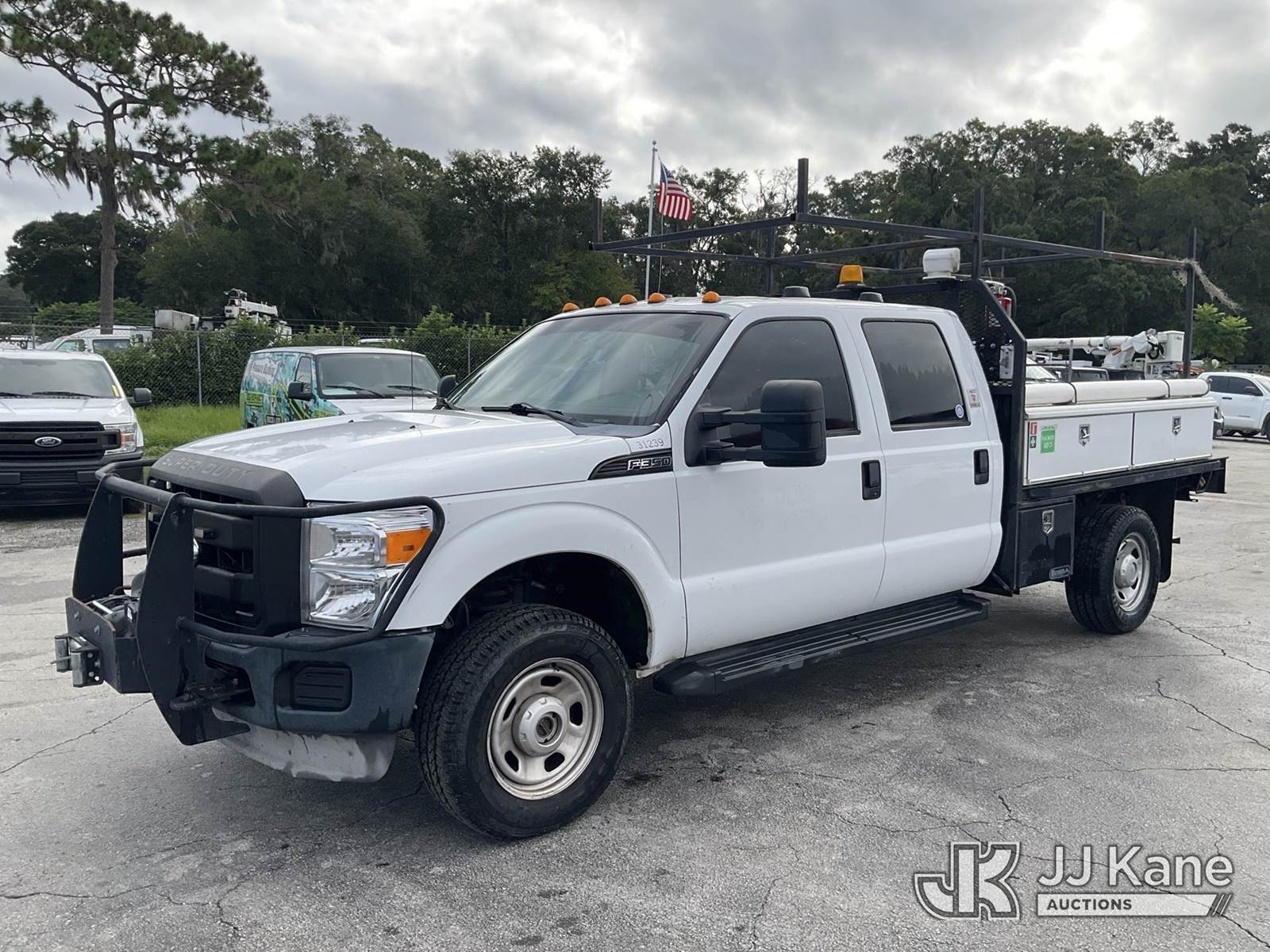 2011 Ford F-350 SD Crew-Cab Flatbed/Service Truck For Sale, 101,439 ...