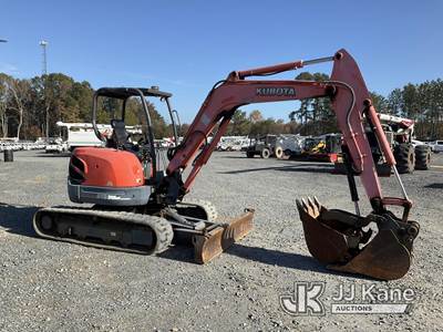 2012 Kubota U45-3ST Mini Hydraulic Excavator For Sale, 367 Hours ...