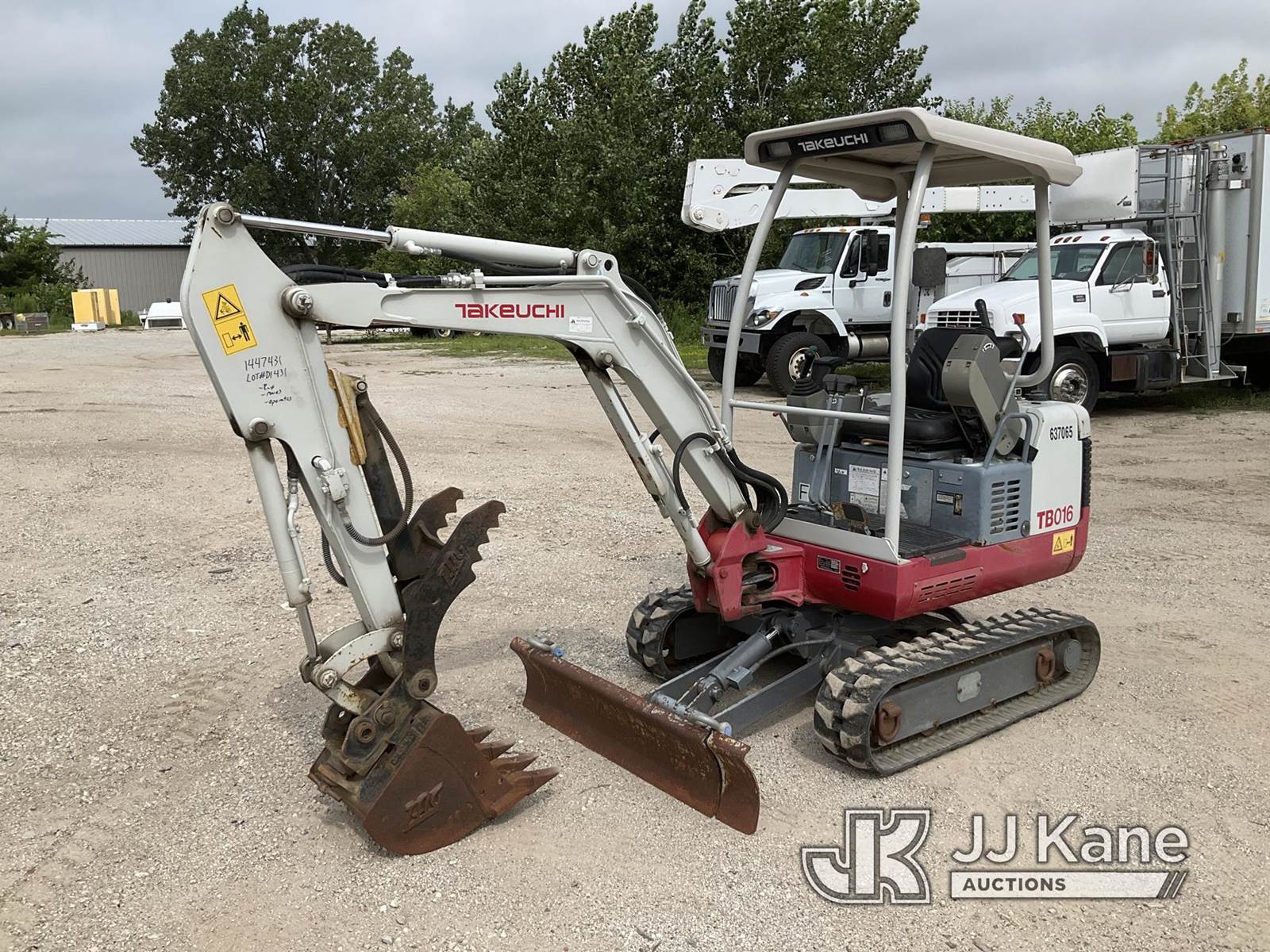 2014 Takeuchi TB016 Mini Hydraulic Excavator For Sale, 538 Hours | Des ...