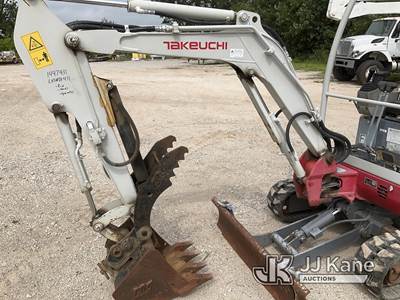 2014 Takeuchi TB016 Mini Hydraulic Excavator For Sale, 538 Hours | Des ...