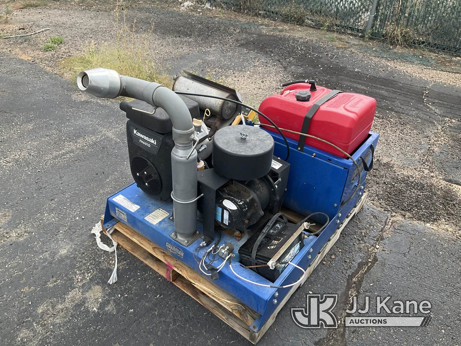 with Guardian ULV pallet mounted mosquito sprayer. Kawasaki FD601D ...