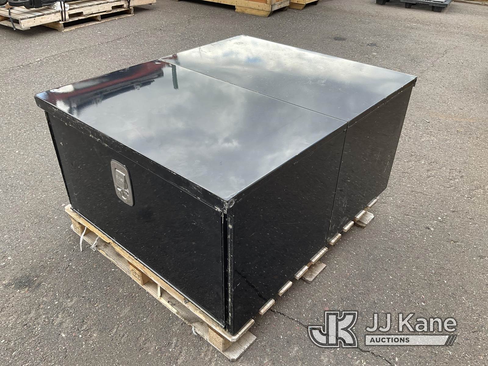 (2) Black Painted Steel Boxes. Outside Dimensions: 24in Deep Plus 1in Drip Rail x 42in Wide x ...