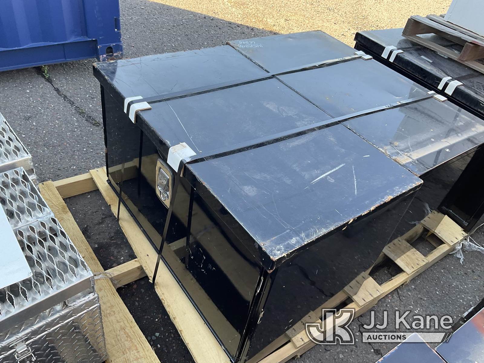 (2) Black Steel Top Mount Boxes. Outside Dimensions: 24in Deep Plus 1in ...