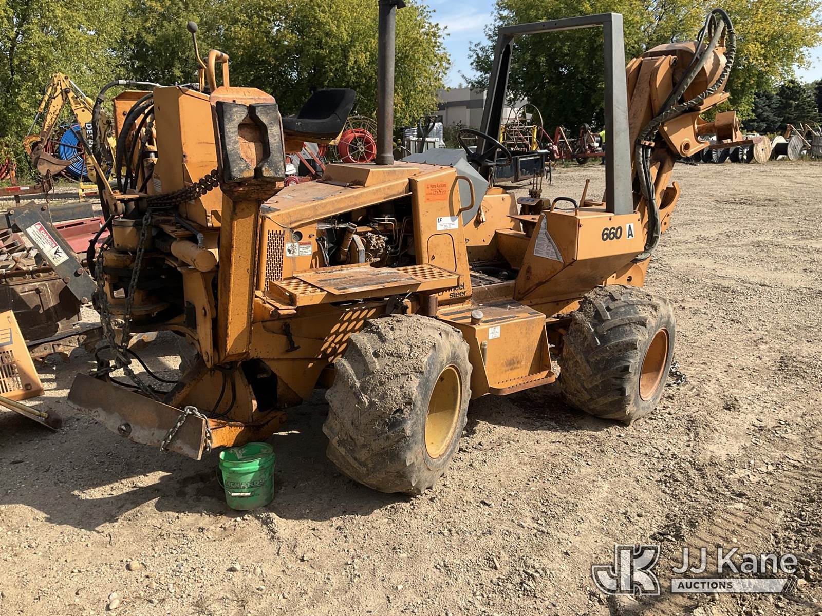 2000 Case 660 Rubber Tired Vibratory Cable Plow/Trencher For Sale ...