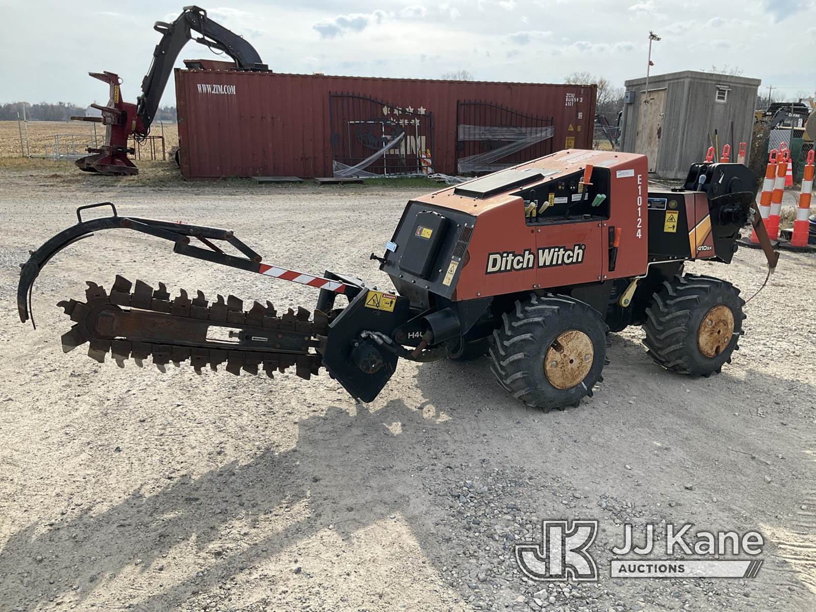 2014 Ditch Witch 410SX Articulating Rubber Tired Walk-Beside Combo ...