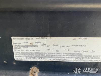 2015 Vac-Tron Equipment LP833XDT T/A Vacuum Excavation Trailer For Sale ...