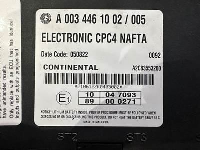 Freightliner Cascadia Continental CPC4 Chassis Control Module ...