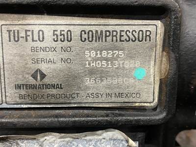 Bendix TU-FLO 550 Air Compressor for International Maxxforce 7 For Sale ...