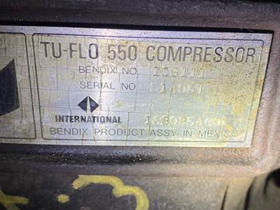 Bendix TU-FLO 550 Air Compressor for International T444E For Sale ...