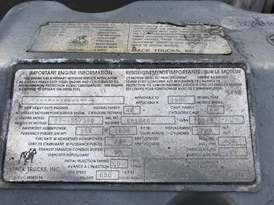 1996 Mack E7-350 Diesel Engine For Sale | Hialeah, FL | 003650 ...