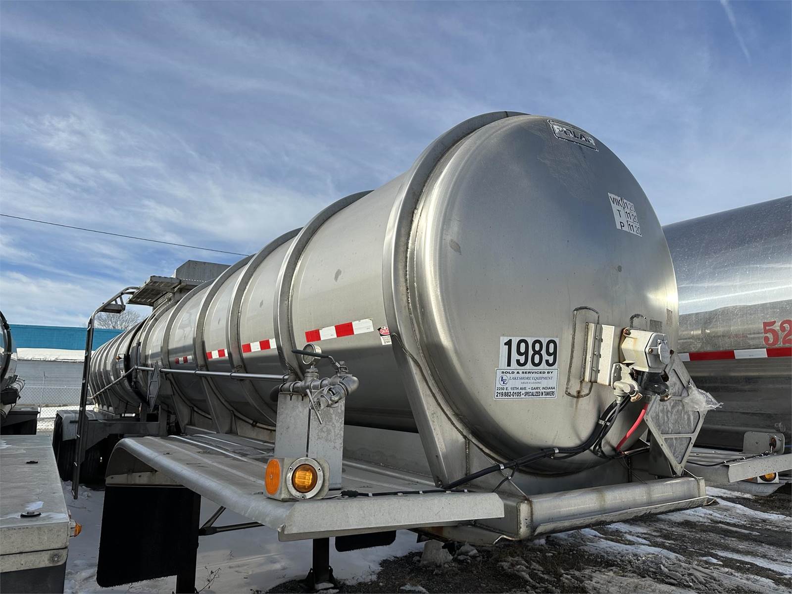 2012 Polar Tri Axle Stainless Steel Chemical / Acid Tank Trailer - Air ...