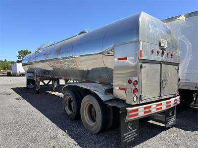 1996 Walker Tandem Axle Stainless Steel Food Grade Tanker Trailer ...