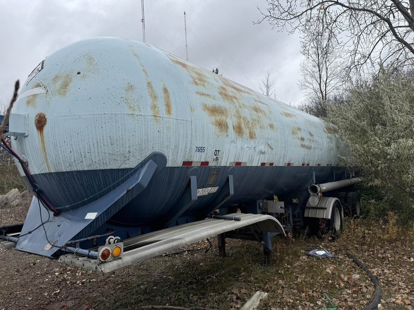 1989 Trinity Industries 14,500 GAL MC 331 AIR RIDE Industrial Gas Tank ...