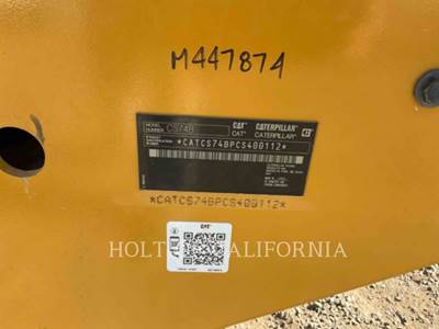 2017 Caterpillar CS74B Smooth Drum Roller Compactor For Sale, 1,541 ...