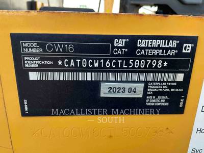 2023 Caterpillar CW16 Pneumatic Tired Roller For Sale, 220 Hours ...