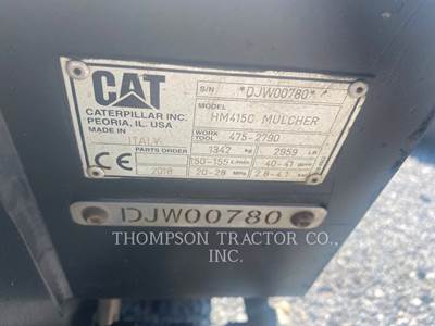 2018 Caterpillar HM415 Mulcher For Sale | Montgomery, AL | EQN057325 ...