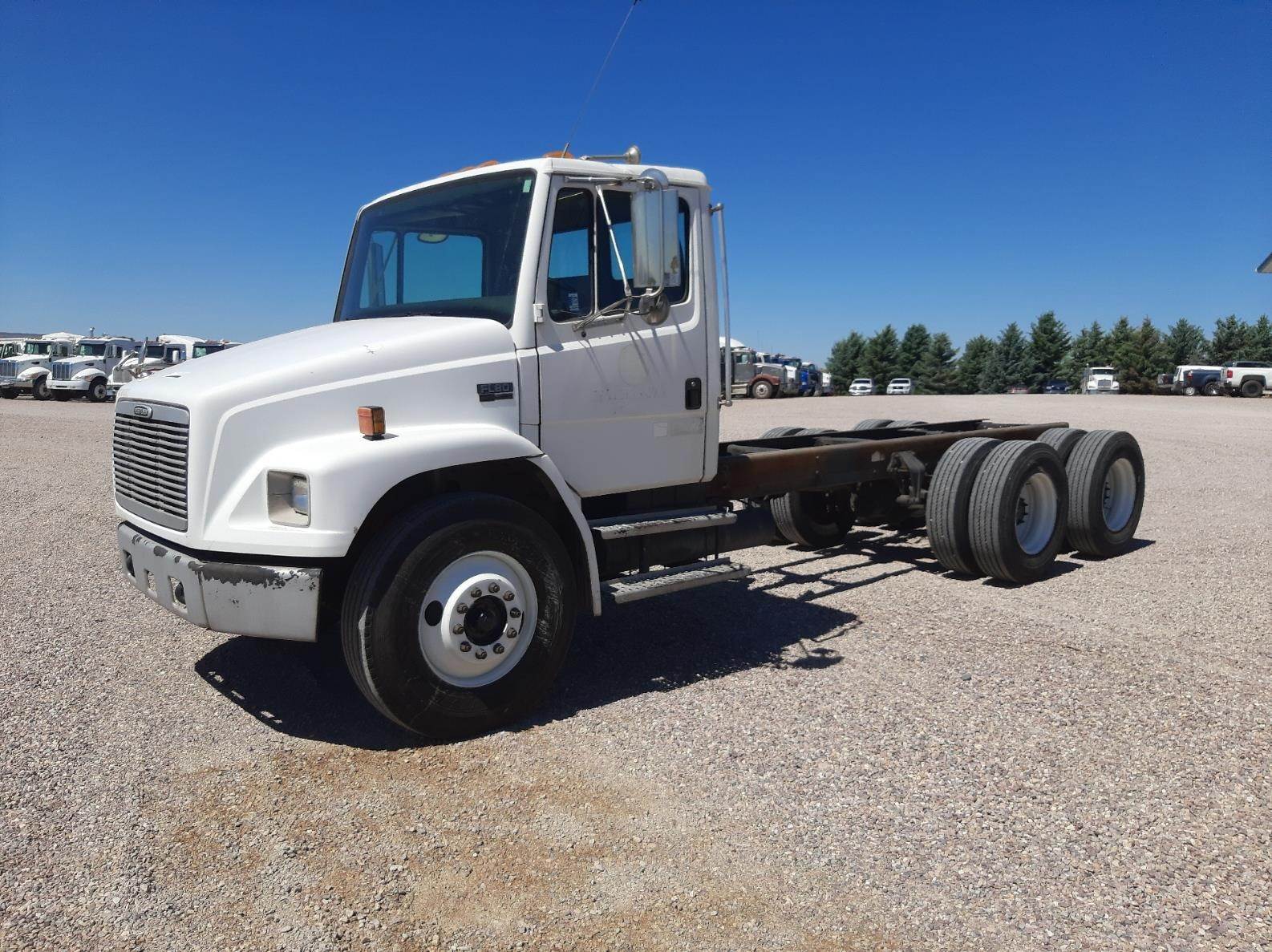 2002 Freightliner FL80 Tandem Axle Cab & Chassis Truck - Cummins, 285HP, 6 Speed Allison Rds ...