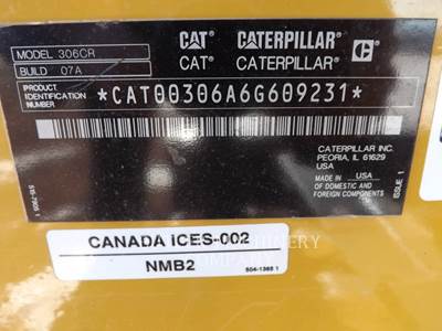 2023 Caterpillar 306-07A Excavator For Sale, 205 Hours | Rapid City, SD ...