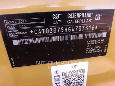 2022 Caterpillar 307.5 Mini Excavator For Sale, 42 Hours | Rapid City ...