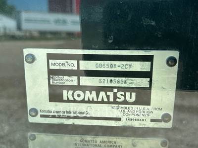 2001 Komatsu GD650A Motor Grader For Sale, 5,731 Hours | Cedar Falls ...
