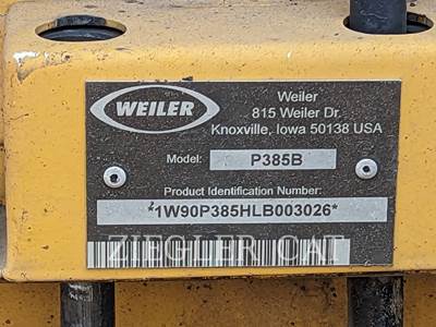 2020 Weiler P385B Commercial Asphalt Paver For Sale, 3,150 Hours ...
