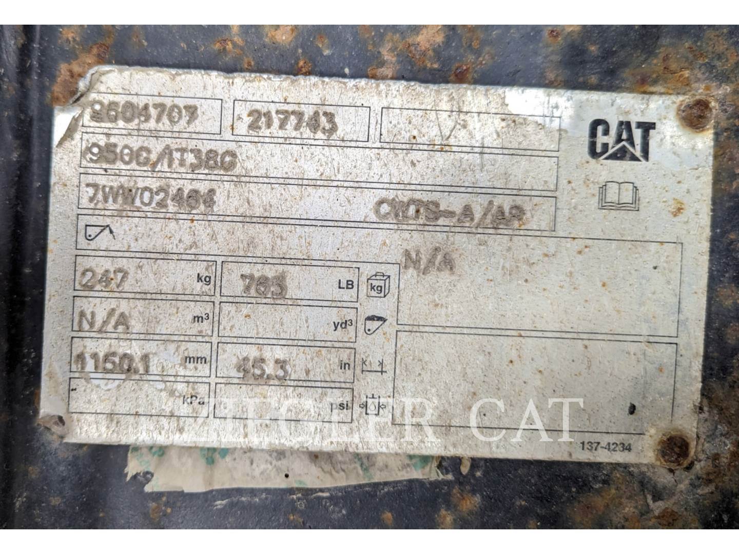2010 Caterpillar 950 WHEEL LOADER COUPLER IT Coupler For Sale, 1,000 ...