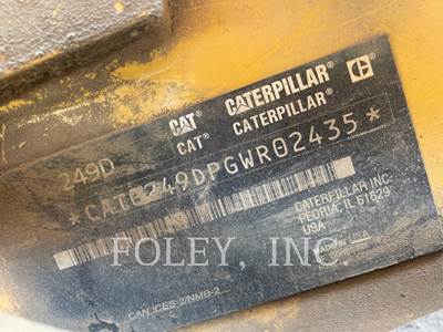2018 Caterpillar 249D Skid Steer For Sale, 1,232 Hours | Monroe, NJ ...