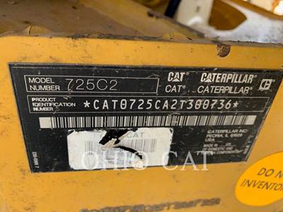 2019 Caterpillar 725C2 Articulated Truck For Sale, 4,505 Hours | Girard ...