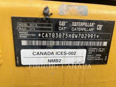 2022 Caterpillar 307.5 Mini Excavator For Sale, 455 Hours | Quesnel, BC ...
