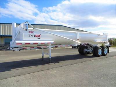 2025 EXA 32 ft Half Round End Dump Trailer - Tandem Axle, Steel, Single ...