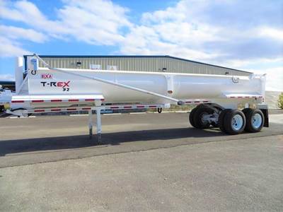 2025 EXA 32 ft Half Round End Dump Trailer - Tandem Axle, Steel, Single ...