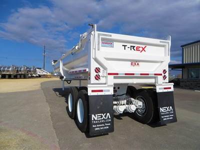 2025 EXA 32 ft Half Round End Dump Trailer - Tandem Axle, Steel, Single ...