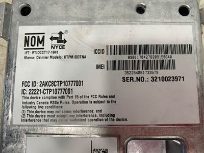 2019 Used Freightliner Cascadia Telematics Module Kit For Sale | Dorr ...