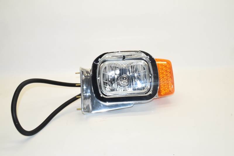 New Aftermarket Peterbilt 357 LH Headlight Assembly w/Bracket, LED Turn ...