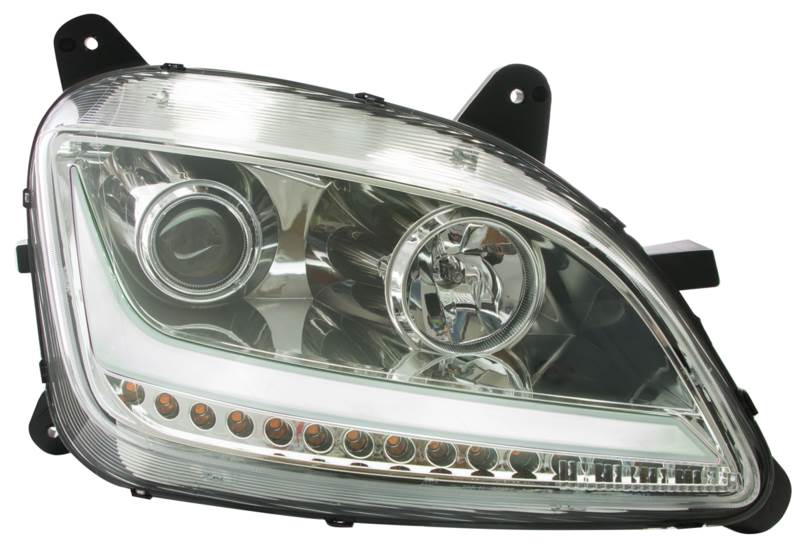 New Aftermarket Peterbilt 579 Chrome Projection Headlight Set For Sale ...
