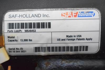 NTO SAF Holland Pusher 6" Drop Lift Axle For Sale | Dorr, MI | 90548453 ...