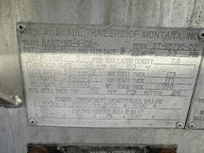 2000 Beall Fuel Tanker Trailer - Spring For Sale | Salt Lake City, UT ...