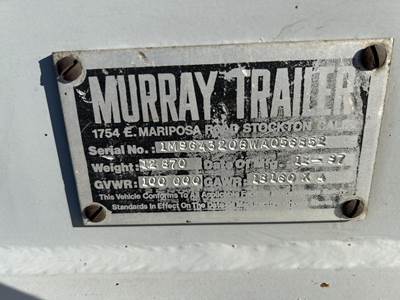 1998 Murray 43x102 Tandem Axle Lowboy Trailer - Walking Beam, Fixed ...