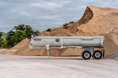 2026 Brazos 28 ft Half Round End Dump Trailer - Tandem Axle, Steel ...