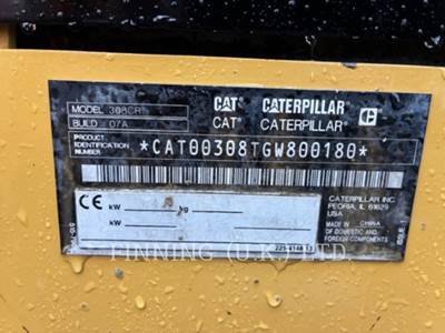 2019 Caterpillar 308 CR Mini Excavator For Sale, 3,478 Hours | Winsford ...