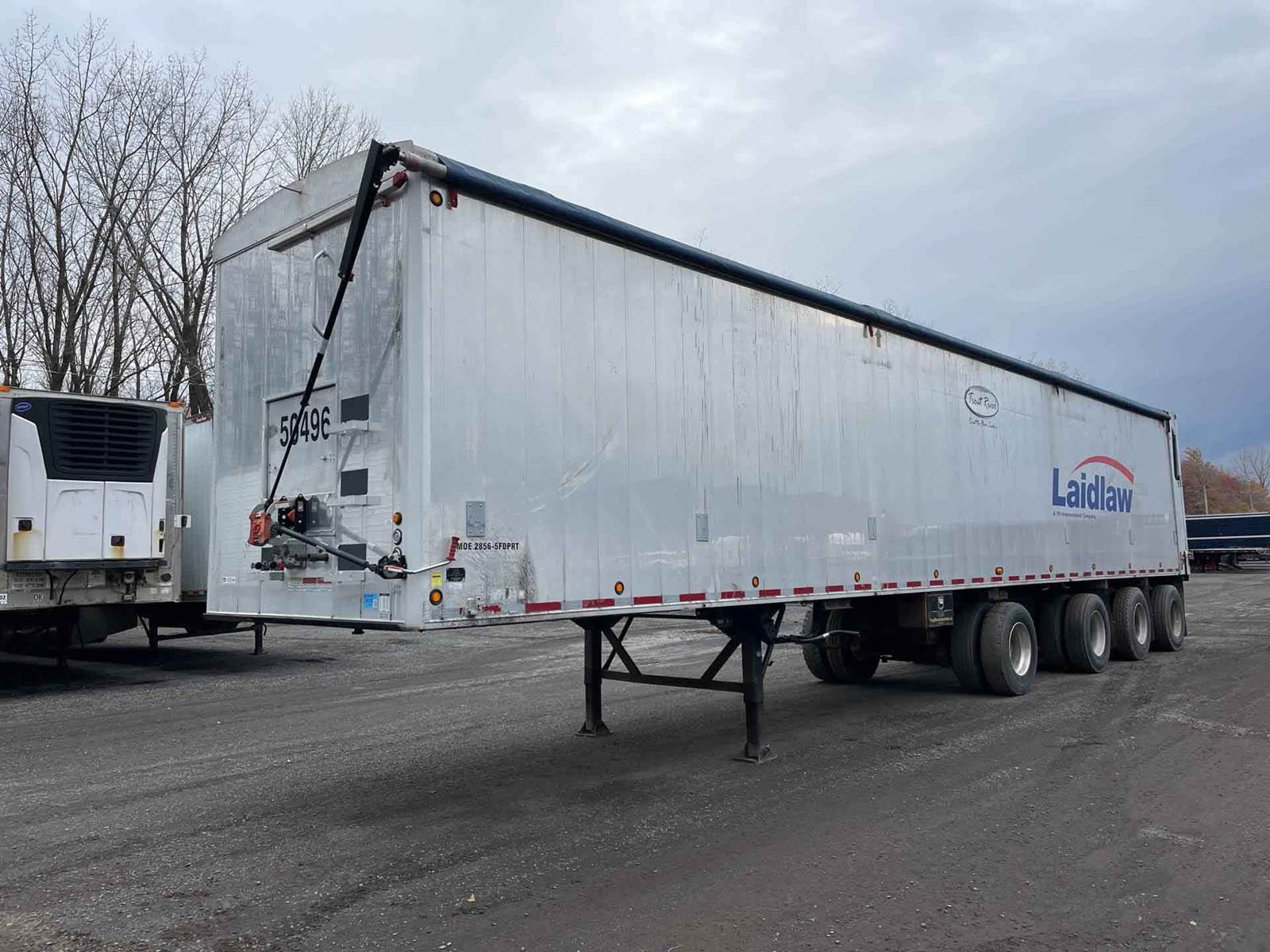2015 Trout River Shuttle floor 48ft Quad axle Belt Trailer / Walking ...