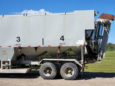 2010 APPCO 4,000 CUBIC FT SAND MOBILE STORAGE PIG DRY BULK TANK TRAILER ...