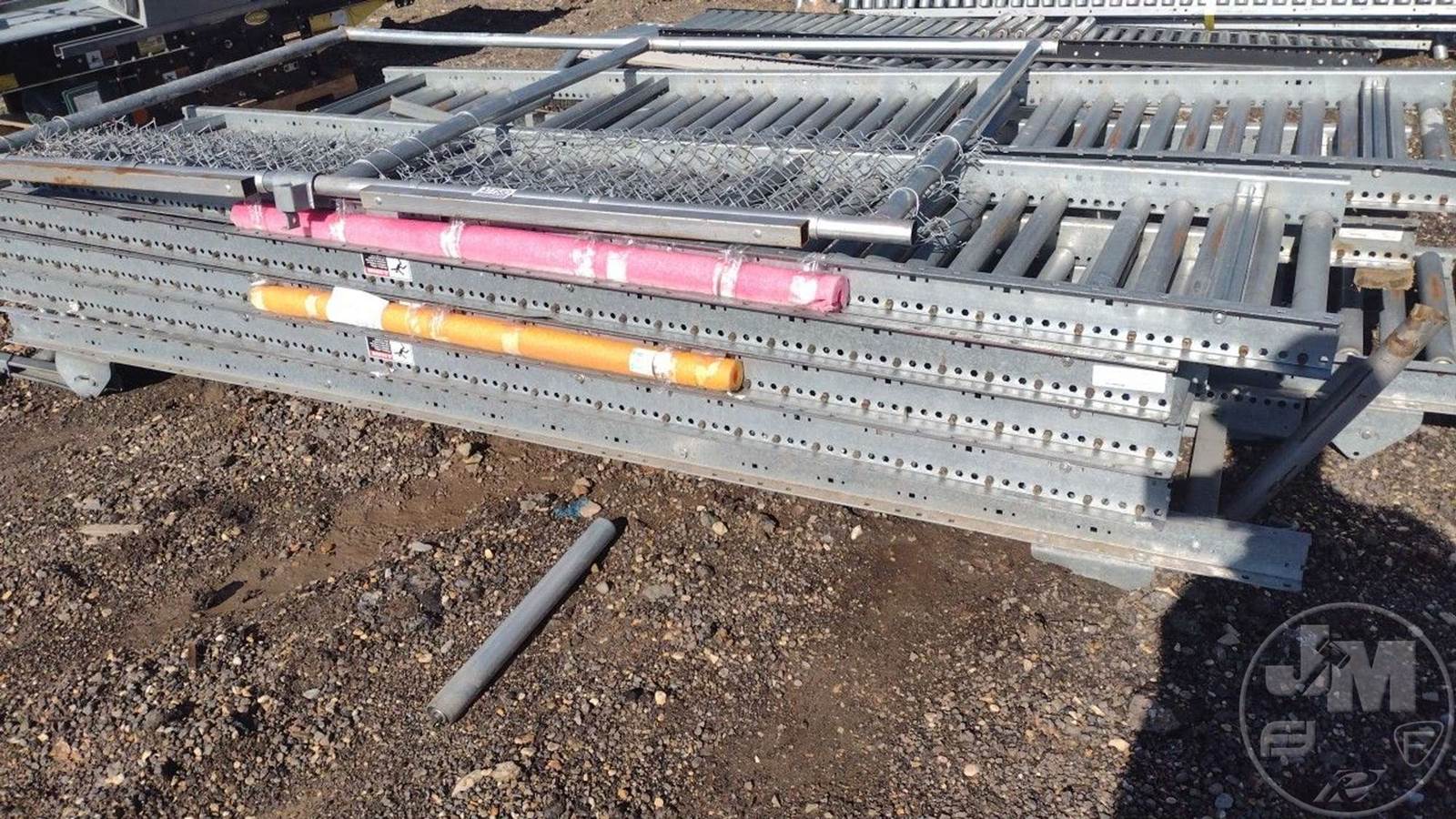 QTY (10) Rolling Conveyor Sections, Chain Link Section For Sale ...