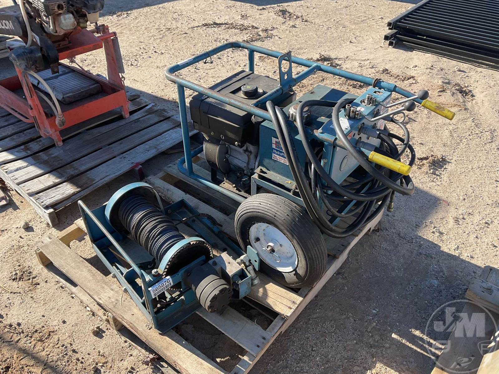 1000LB Hoist W/ Hydraulic Power Pack, Â Vanguard Gas Engine, 9HP For ...