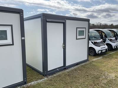 10' Container, Office Container, Side Entry Door, Wood Floor, Windows ...