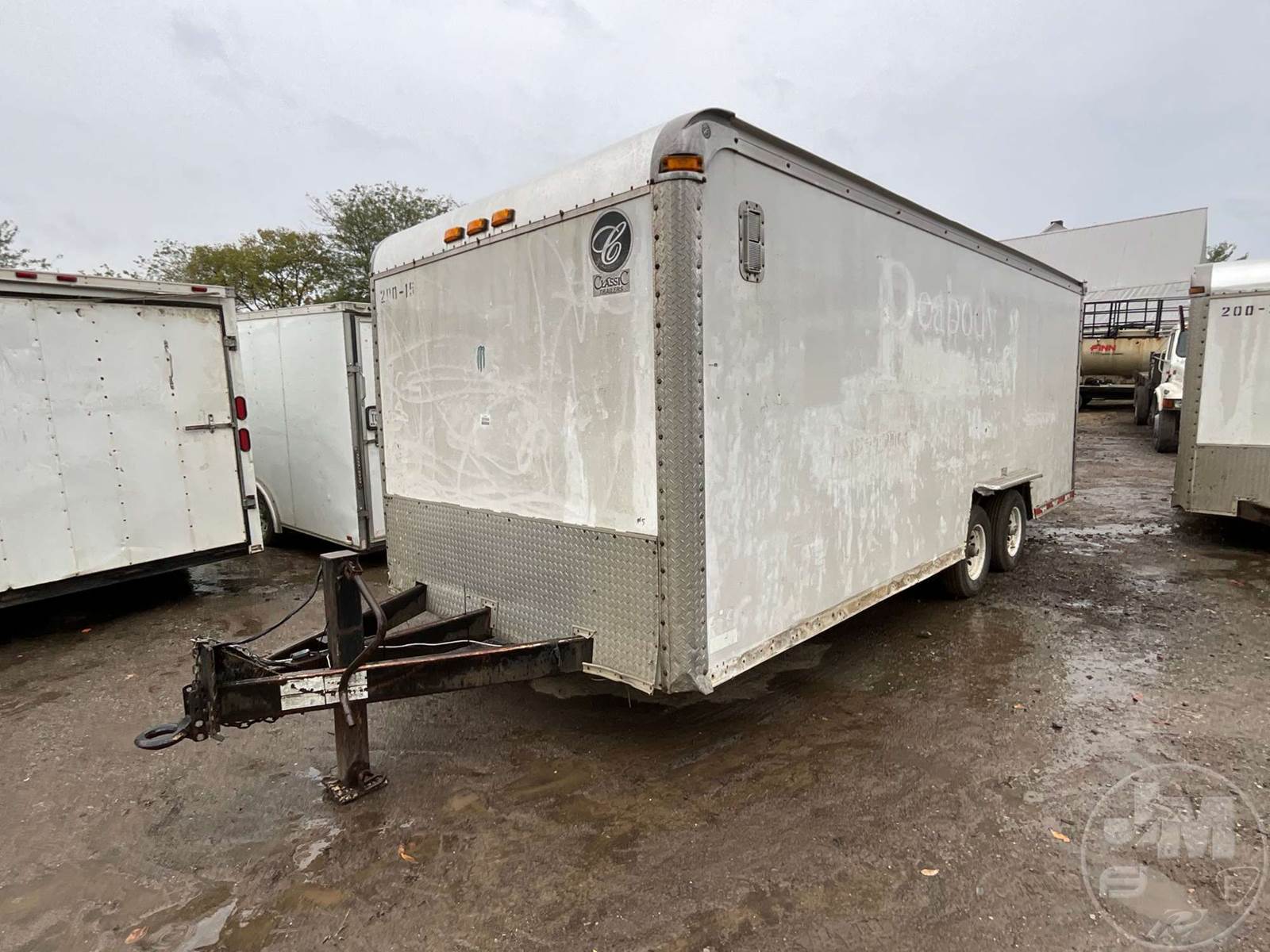 Enclosed Trailer 8'X20', 2 Axle, Rear Ramp, Curb Side Door, Wood ...
