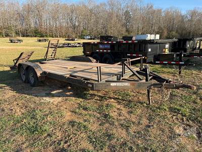 Car Hauler Trailer 7'X18', 2 Axle, 2', Rear Ramp, Wood Decking, Covered ...