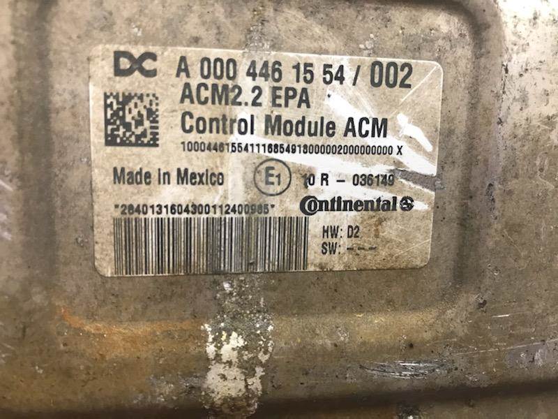 2012 Freightliner AFTERTREATMENT CONTROL MODULE Chassis Control Module ...