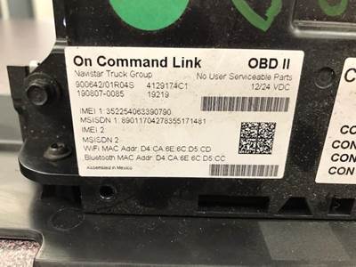 2020 International N2 TELEMATICS MODULE Chassis Control Module for a ...